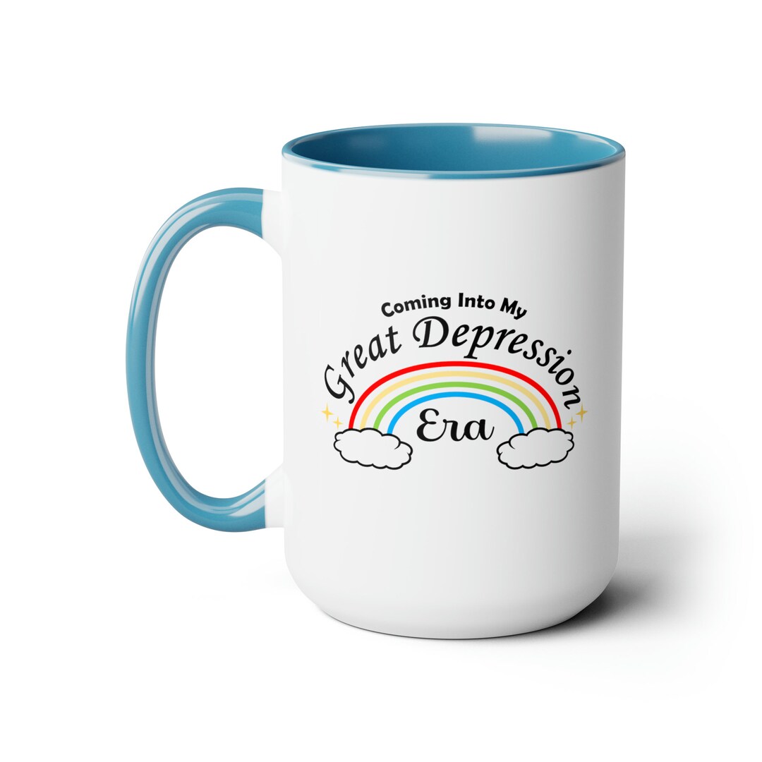 My Great Depression Era Two-tone Coffee Mug - Etsy