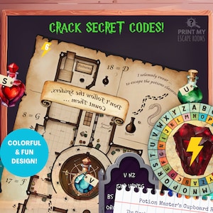 Wizard School Escape Room Game, Escape Printable for Kids, Wizard Theme ...