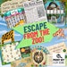 Zoo Escape Room, Printable Escape Room PDF, Instant Download, Zoo Theme ...