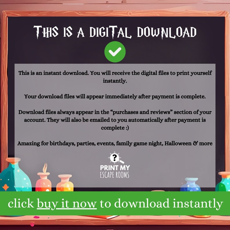 Wizard School Escape Room Game, Escape Printable for Kids, Wizard Theme ...