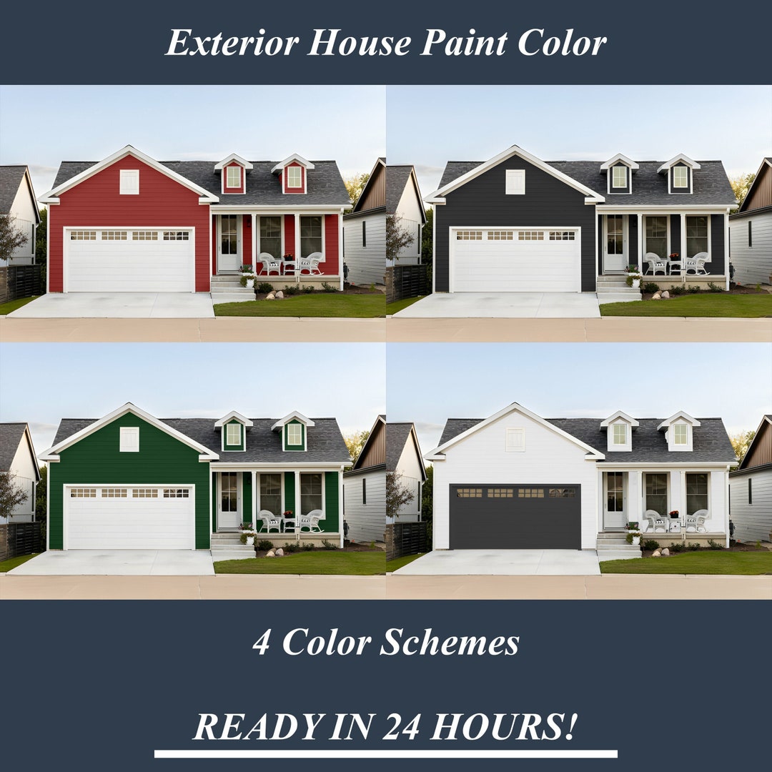 Custom Exterior House Paint Color Palette: E-design Service - Etsy