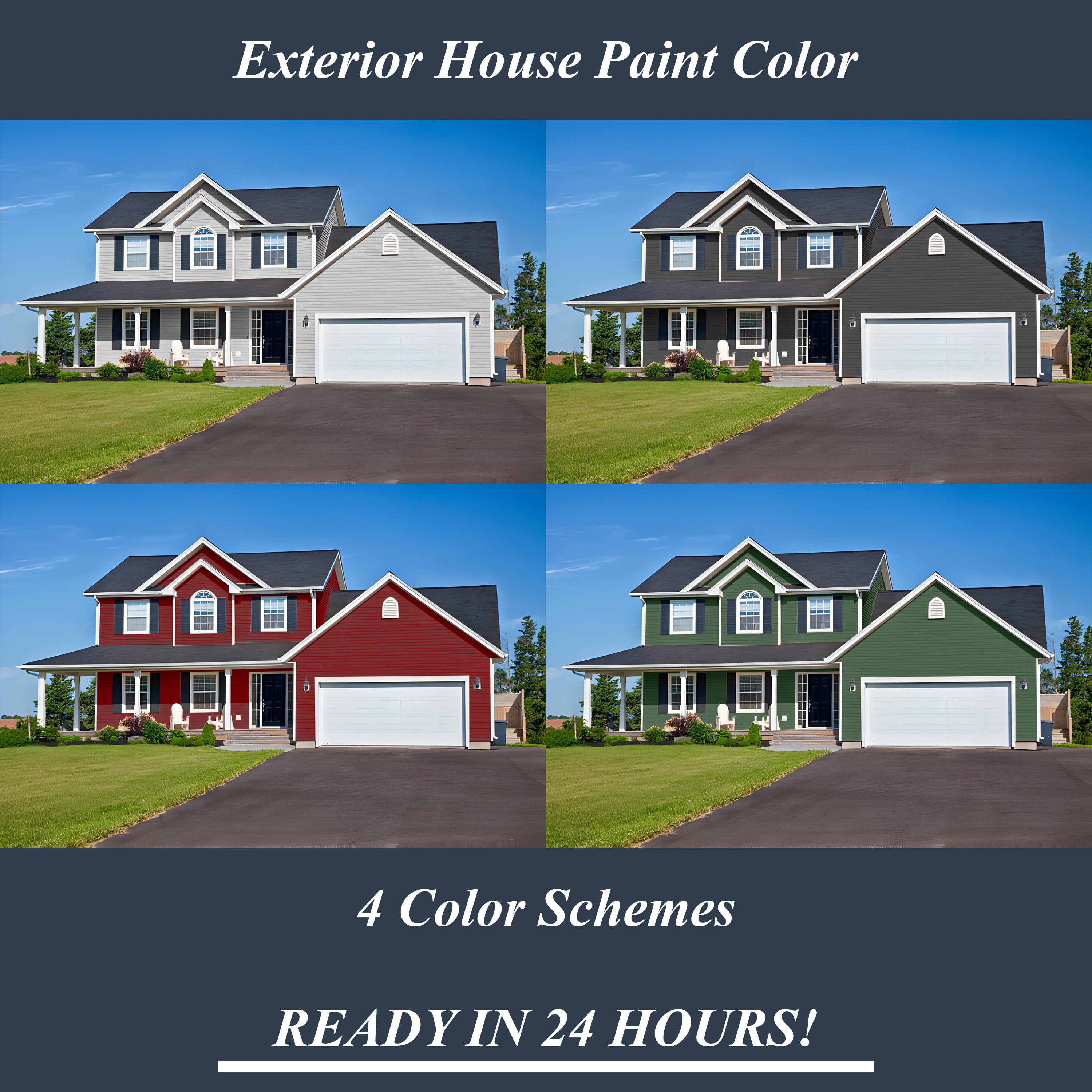 Home Exterior Color Change, Exterior Paint Consultation, Exterior Color ...