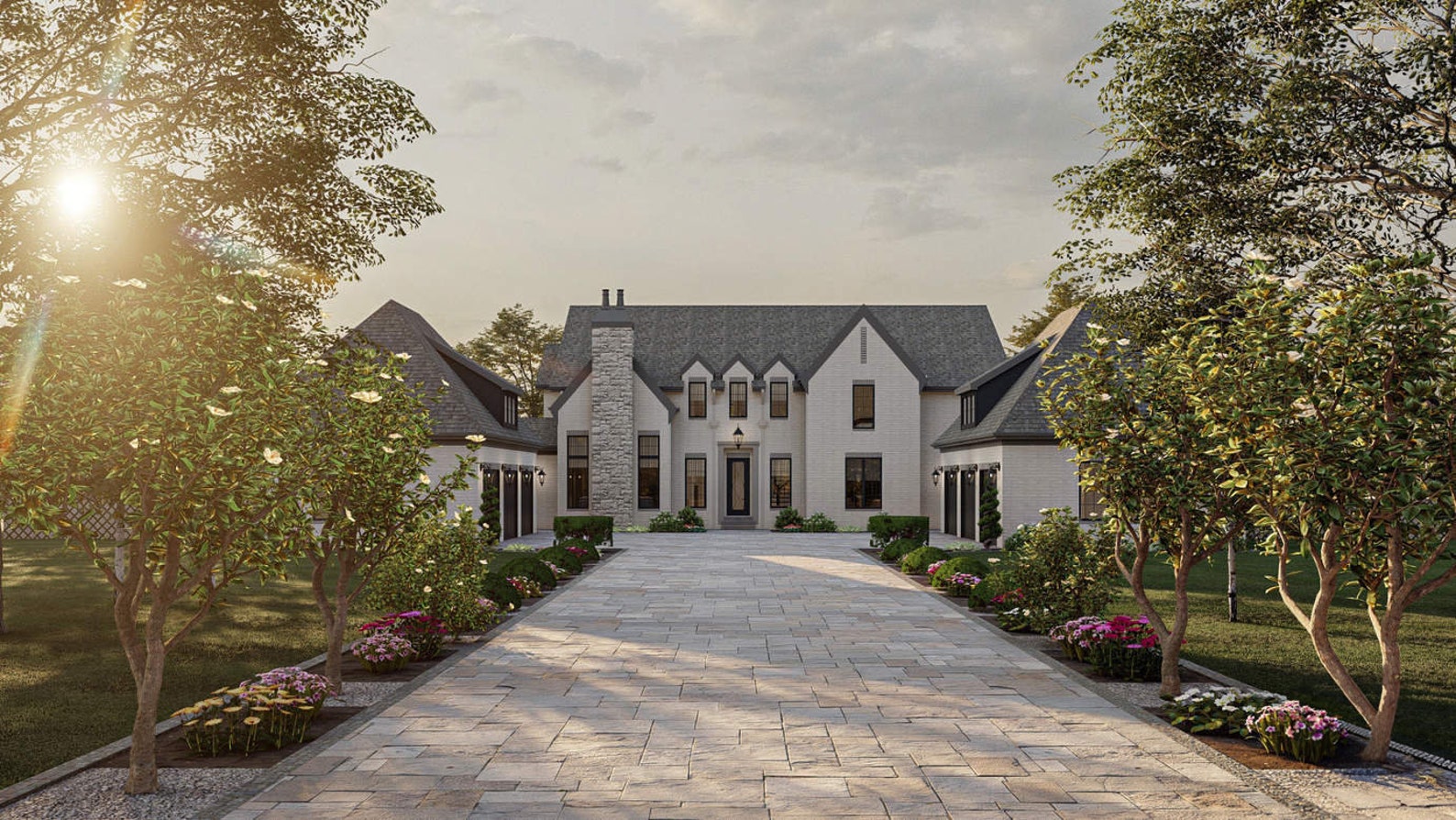 Exterior Home Design, Online Exterior House 3D Rendering, 3D ...