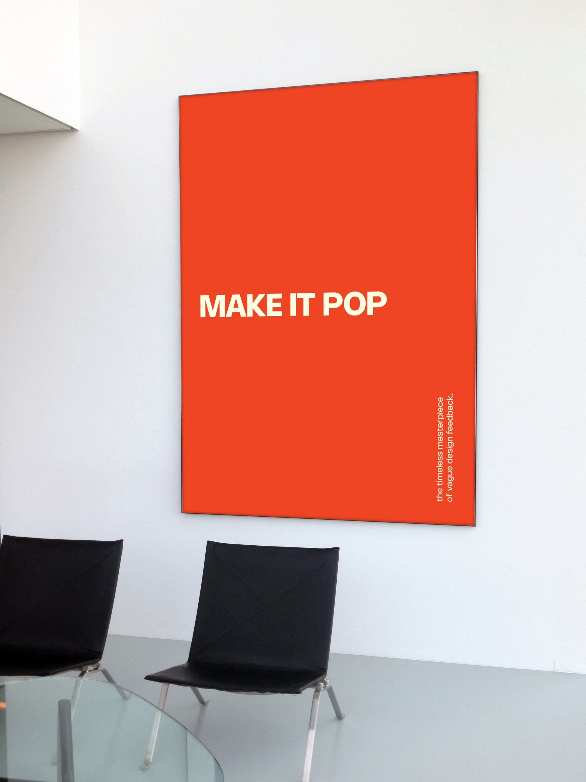 Make It Pop Bauhaus Poster, Graphic Design Humor (digital Download) - Etsy
