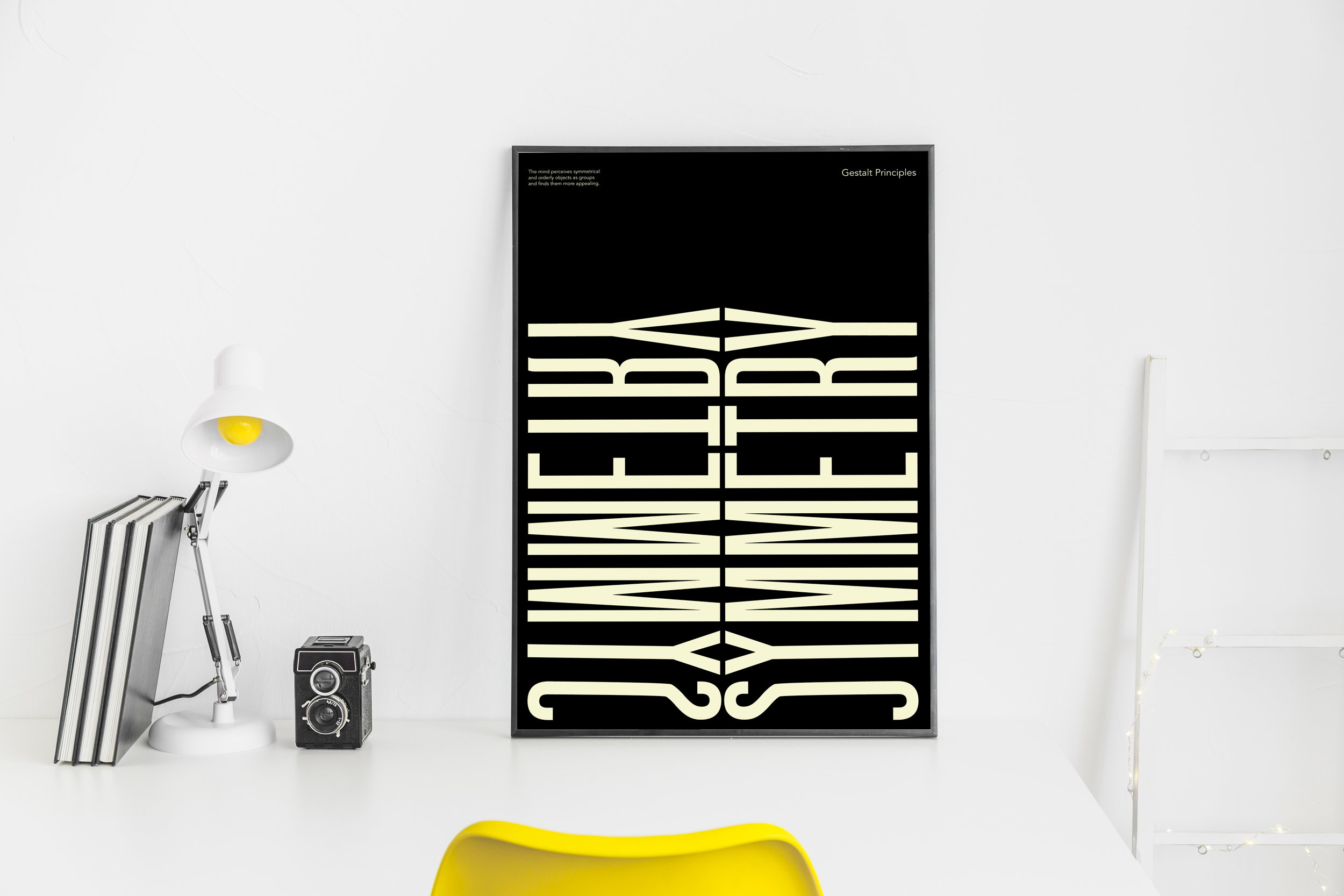 Graphic Design Poster Gestalt Principle Symmetry Bauhaus Poster ...