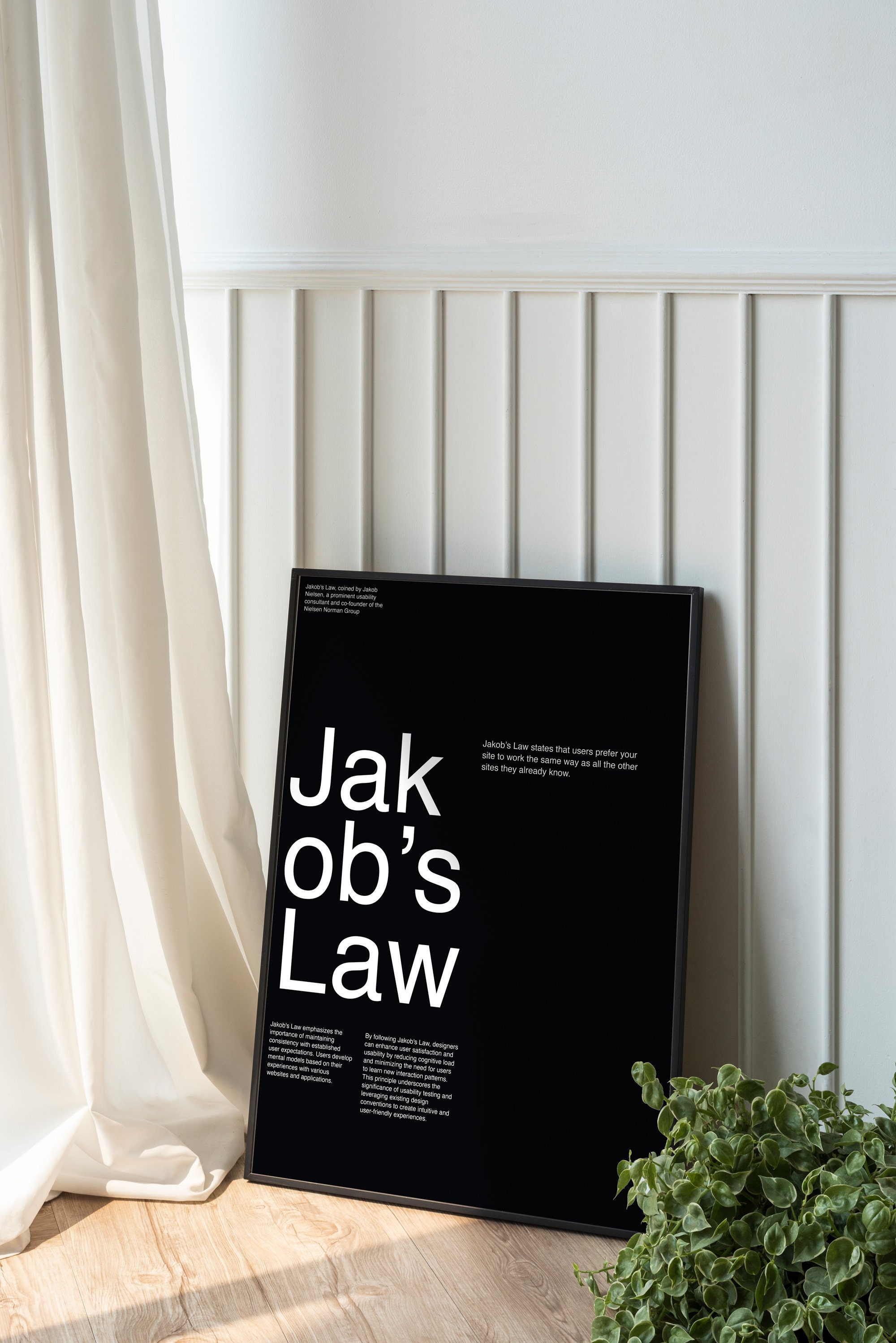 Jakob's Law Poster, Design Thinking Poster, Bauhaus Poster, Educational ...