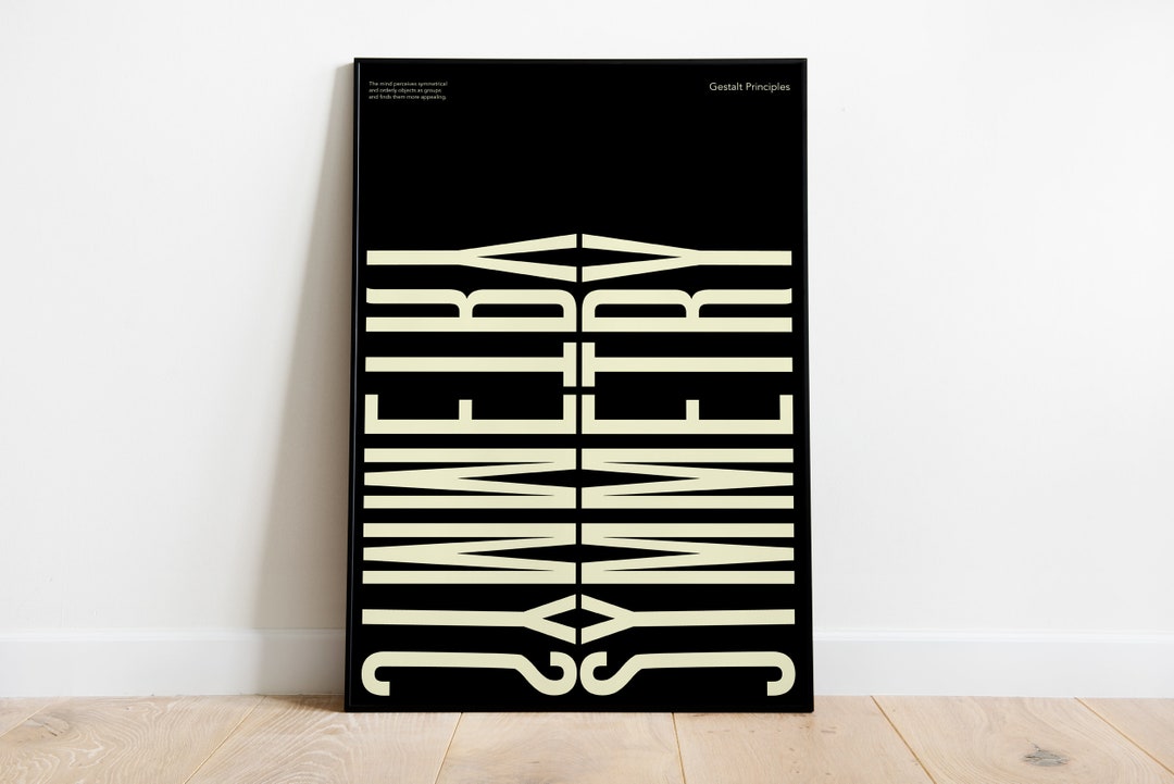 Graphic Design Poster Gestalt Principle Symmetry Bauhaus Poster ...