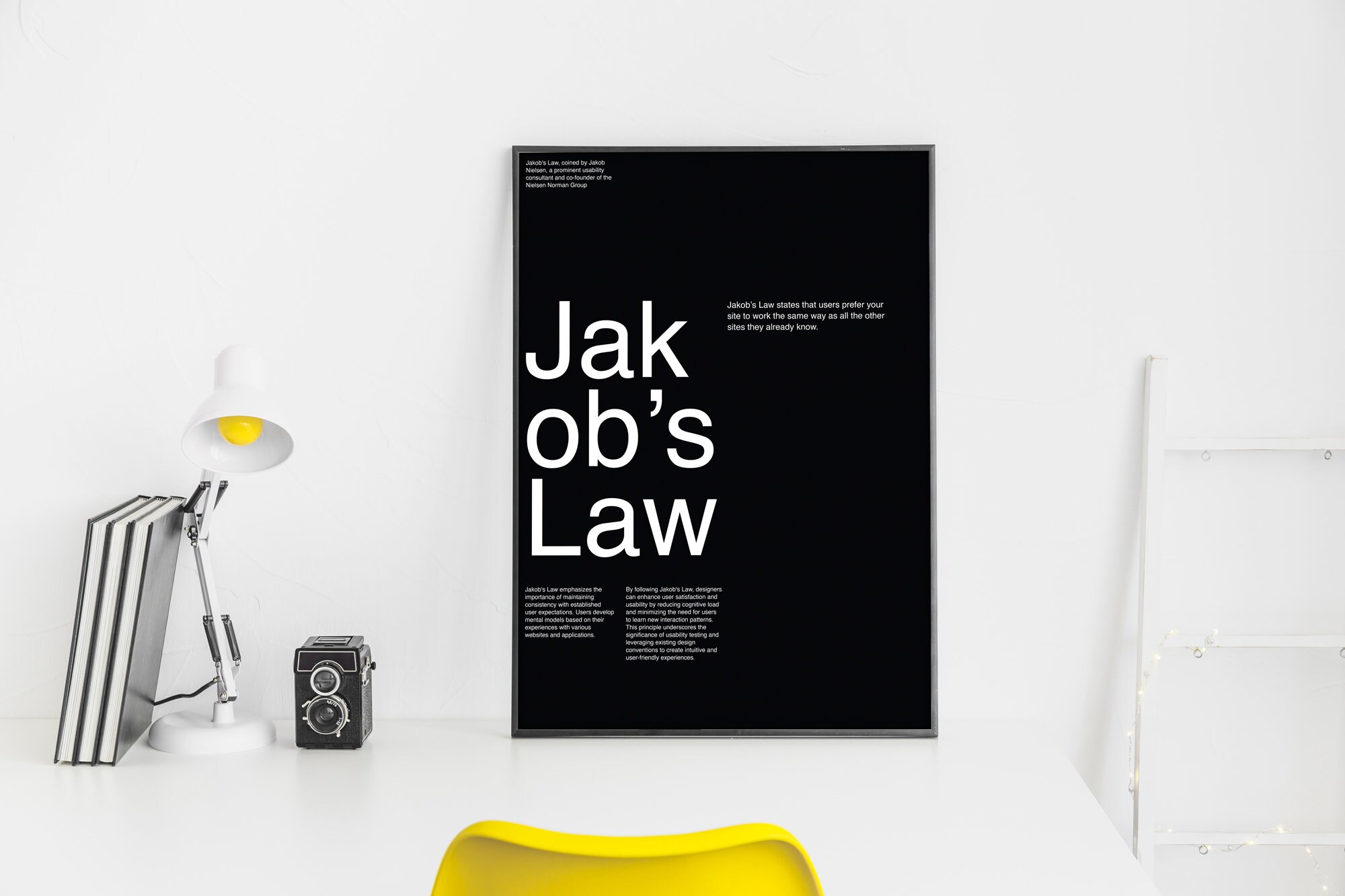 Jakob's Law Poster, Design Thinking Poster, Bauhaus Poster, Educational ...