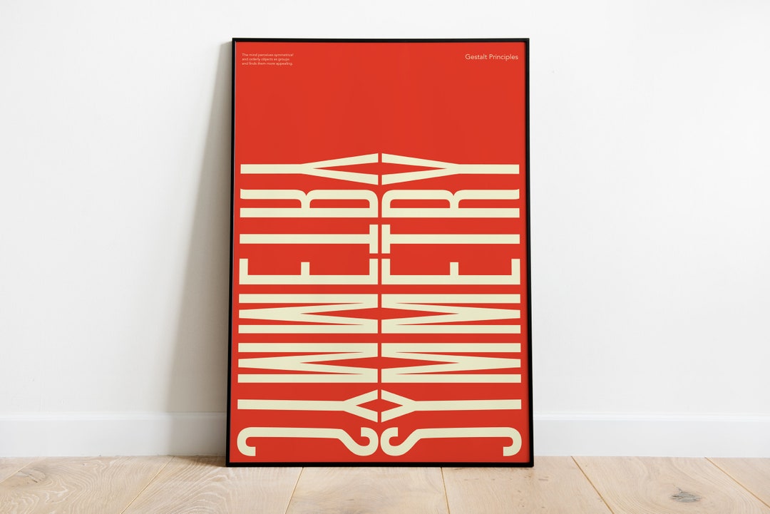 Graphic Design Poster Gestalt Principle Symmetry Bauhaus Poster ...