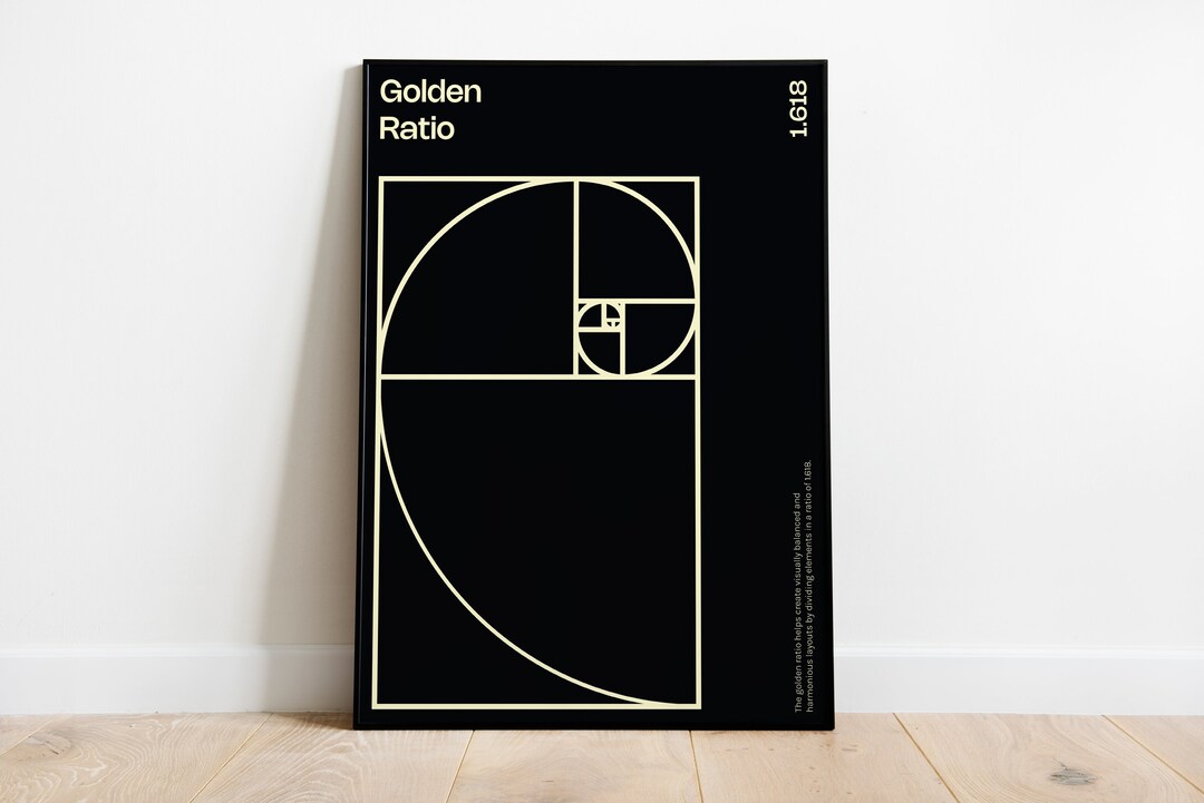 Golden Ratio Print: Bauhaus Graphic Design Poster (digital Download) - Etsy