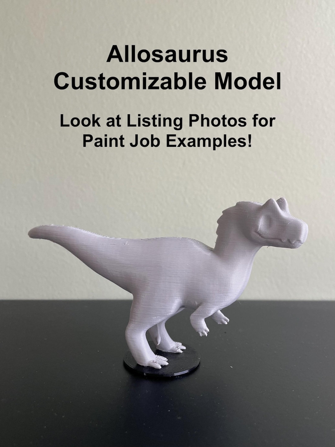 Customizable Allosaurus Dinosaur Model _ Please Read Item Description ...