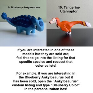 Pre-painted Adoptable Dinosaur Figurines _ 10 Different Dinos up for ...