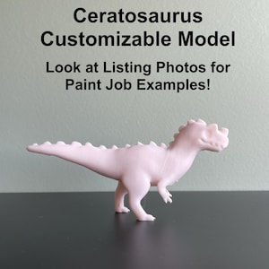 Customizable Ceratosaurus Dinosaur Model _ Please Read Item Description ...