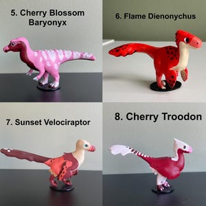 Pre-painted Adoptable Dinosaur Figurines _ 10 Different Dinos up for ...