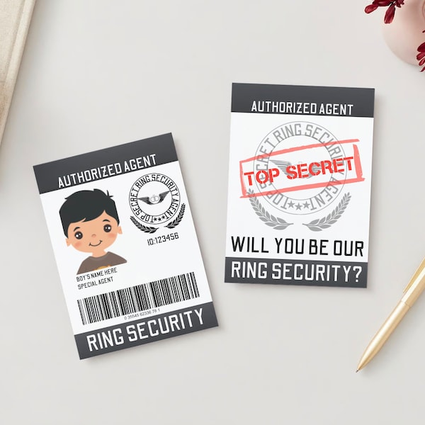 Ring Security Proposal Card - Etsy