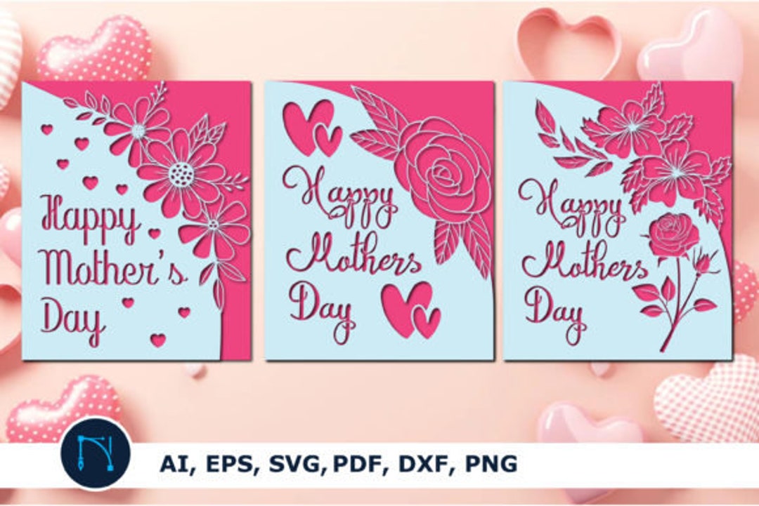 Happy Mothers Day Card Cover Bundle - Etsy