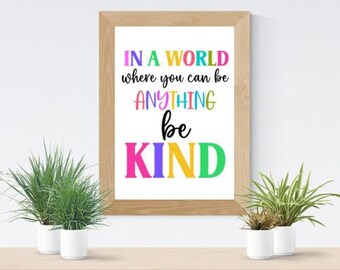 Kindness Posters Classroom Posters Teaching Kindness Classroom Wall ...