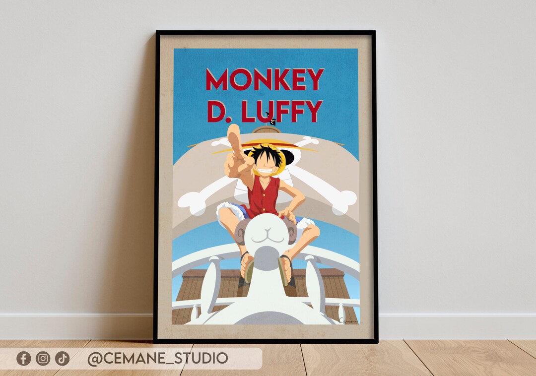 MONKEY D. LUFFY - Print - Etsy