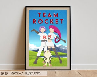 Team Rocket Recruitment Poster magikarp Submarine 11x17 Print - Etsy