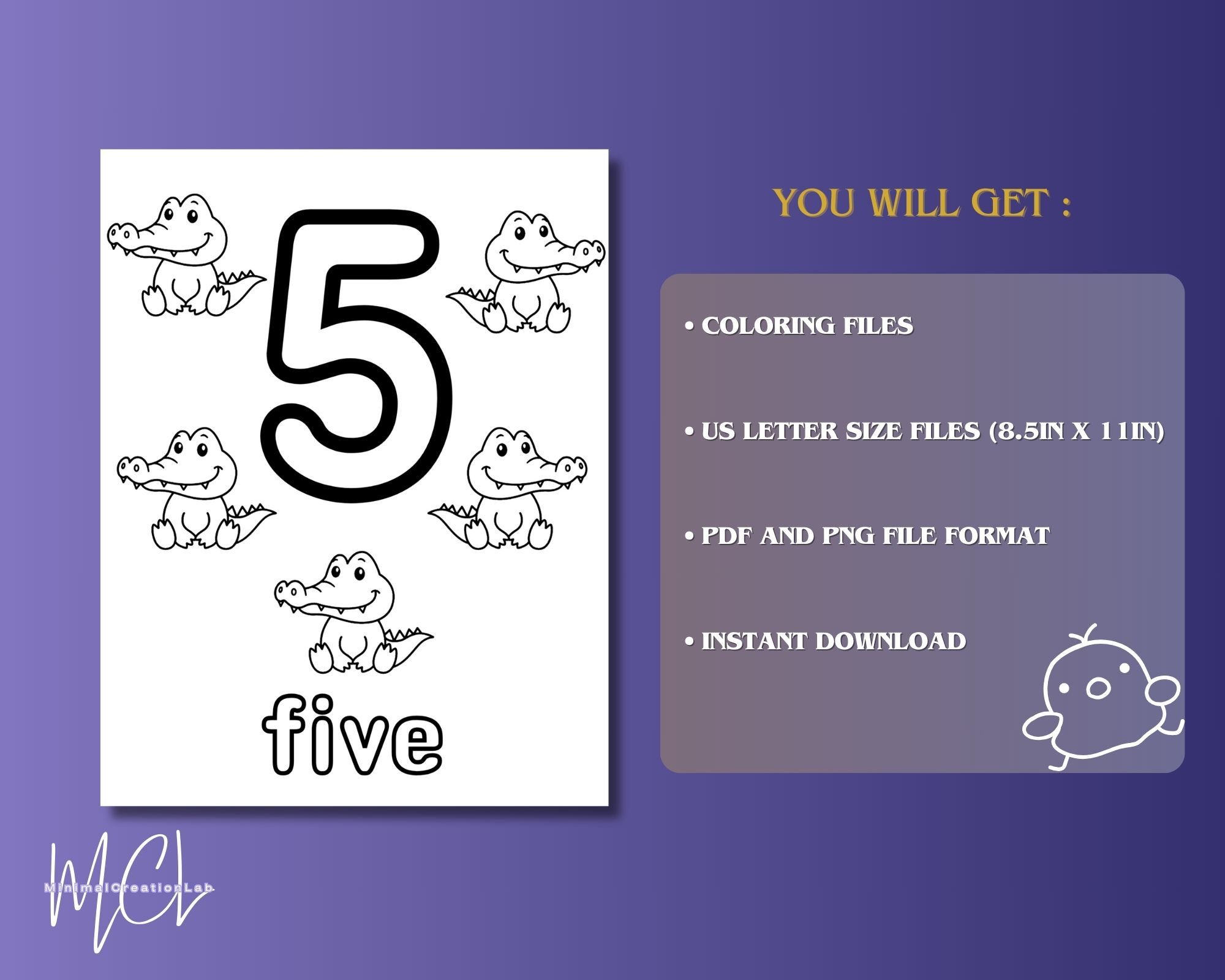 1 10 Number Coloring Pages Book Color by Numbers for Kids printable PDF ...