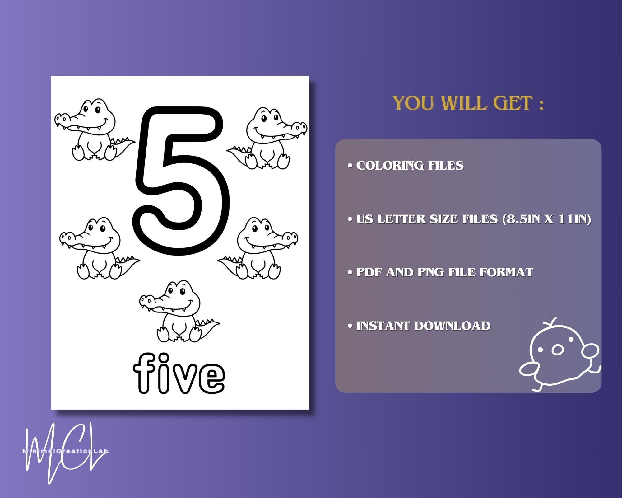 1 10 Number Coloring Pages Book Color by Numbers for Kids printable PDF ...