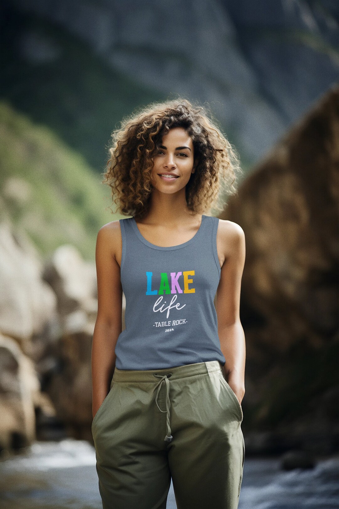 Lake Life Weekend Tank Top Lake Life Gift for Women Grey Tank Lake Life ...