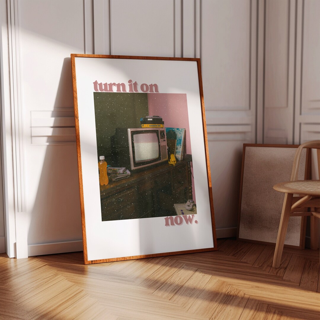 Sixties 60s TV Poster Digital Download, Modern Vintage Printable Wall ...