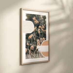 Boho Field Poster Set Digital Download, Modern Wallart - Etsy