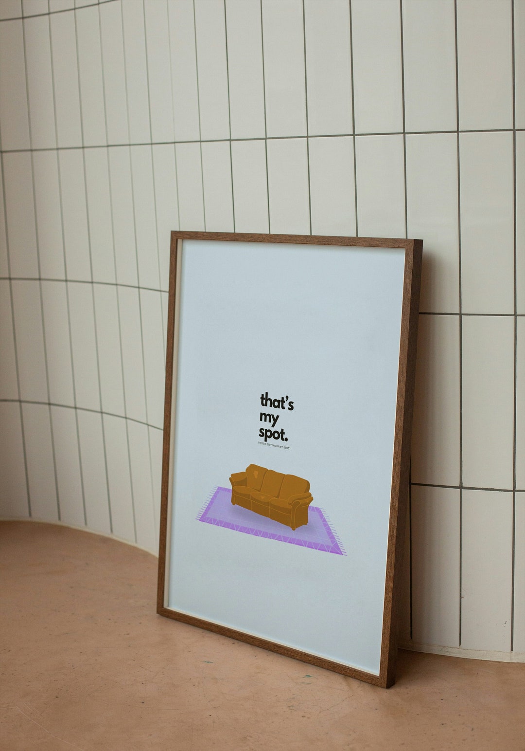 That's My Spot Poster Digital Download, Big Bang Homage, Couch Theory ...