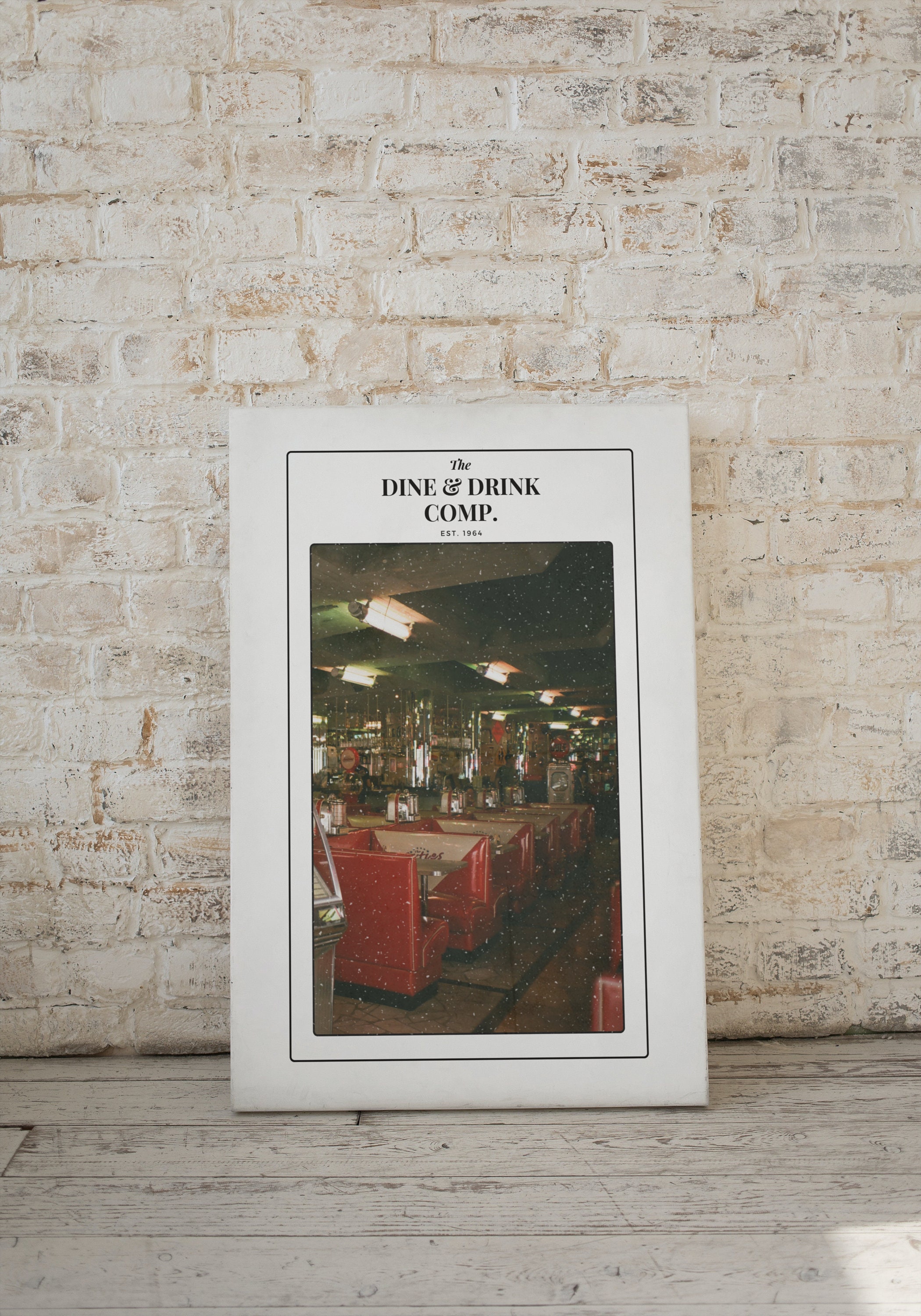 Dine & Drink Retro Diner Poster Digital Download, Printable Wallart 60s ...