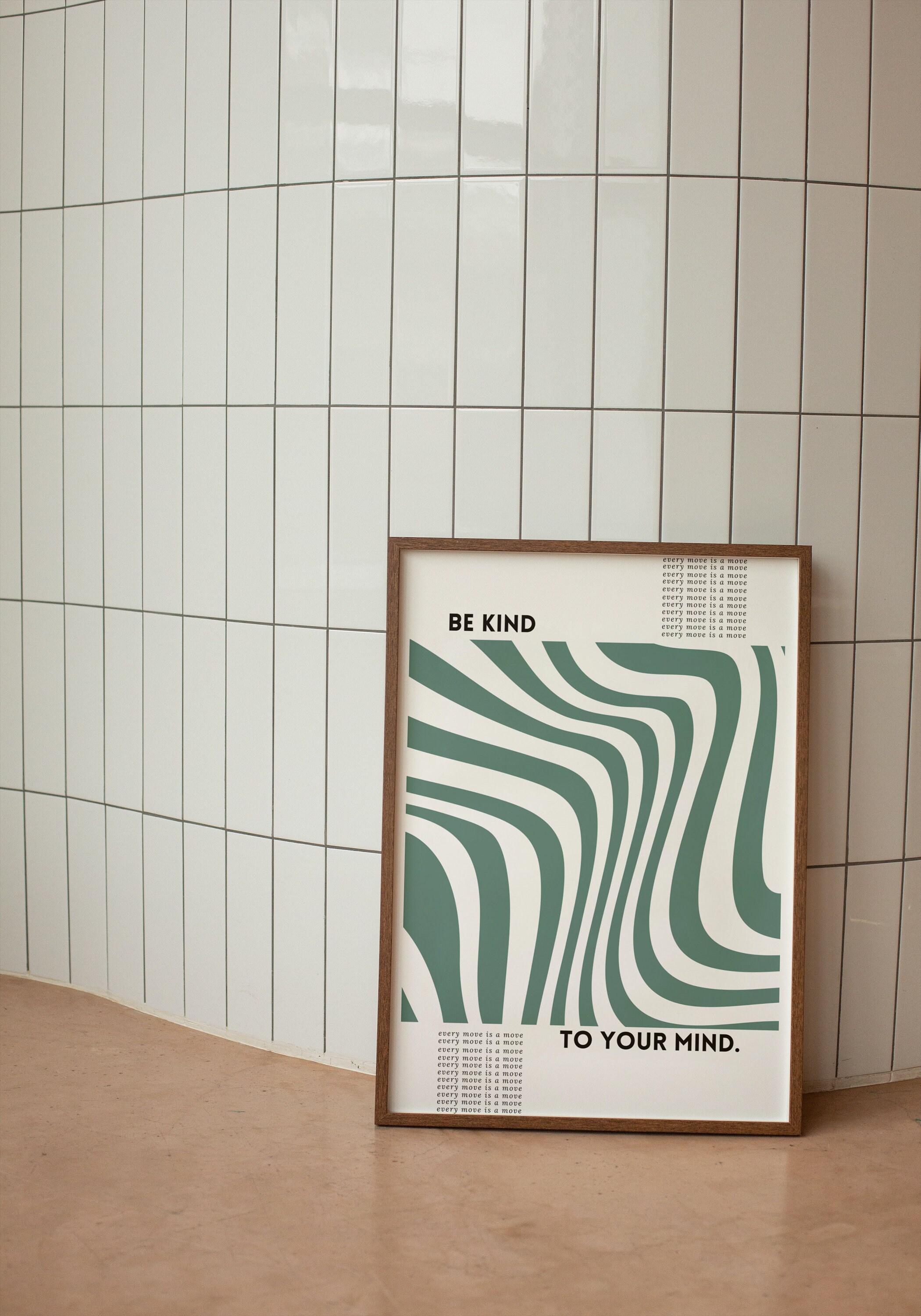 70s Wall Art Be Kind to Your Mind Poster Digital Download, Seventies ...