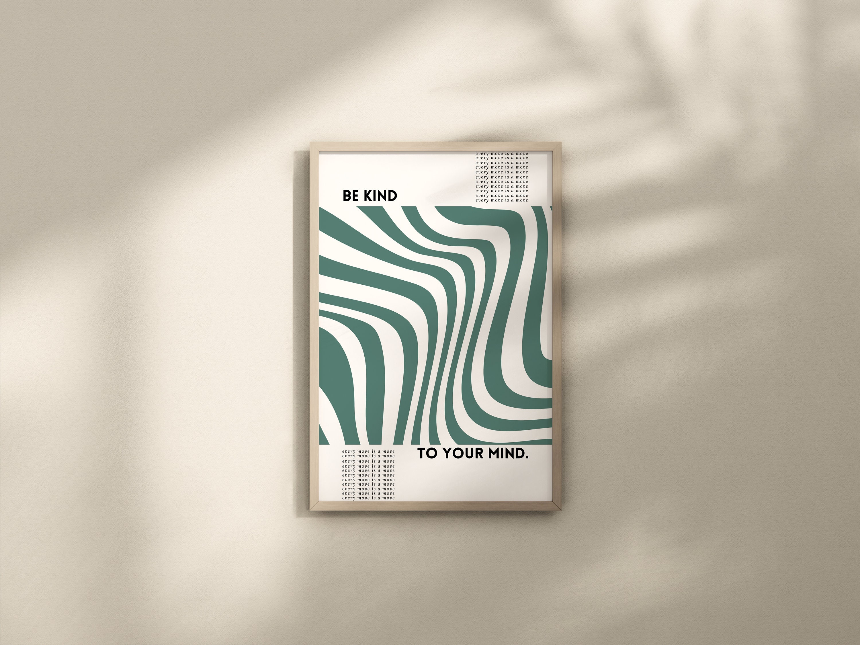 70s Wall Art Be Kind to Your Mind Poster Digital Download, Seventies ...