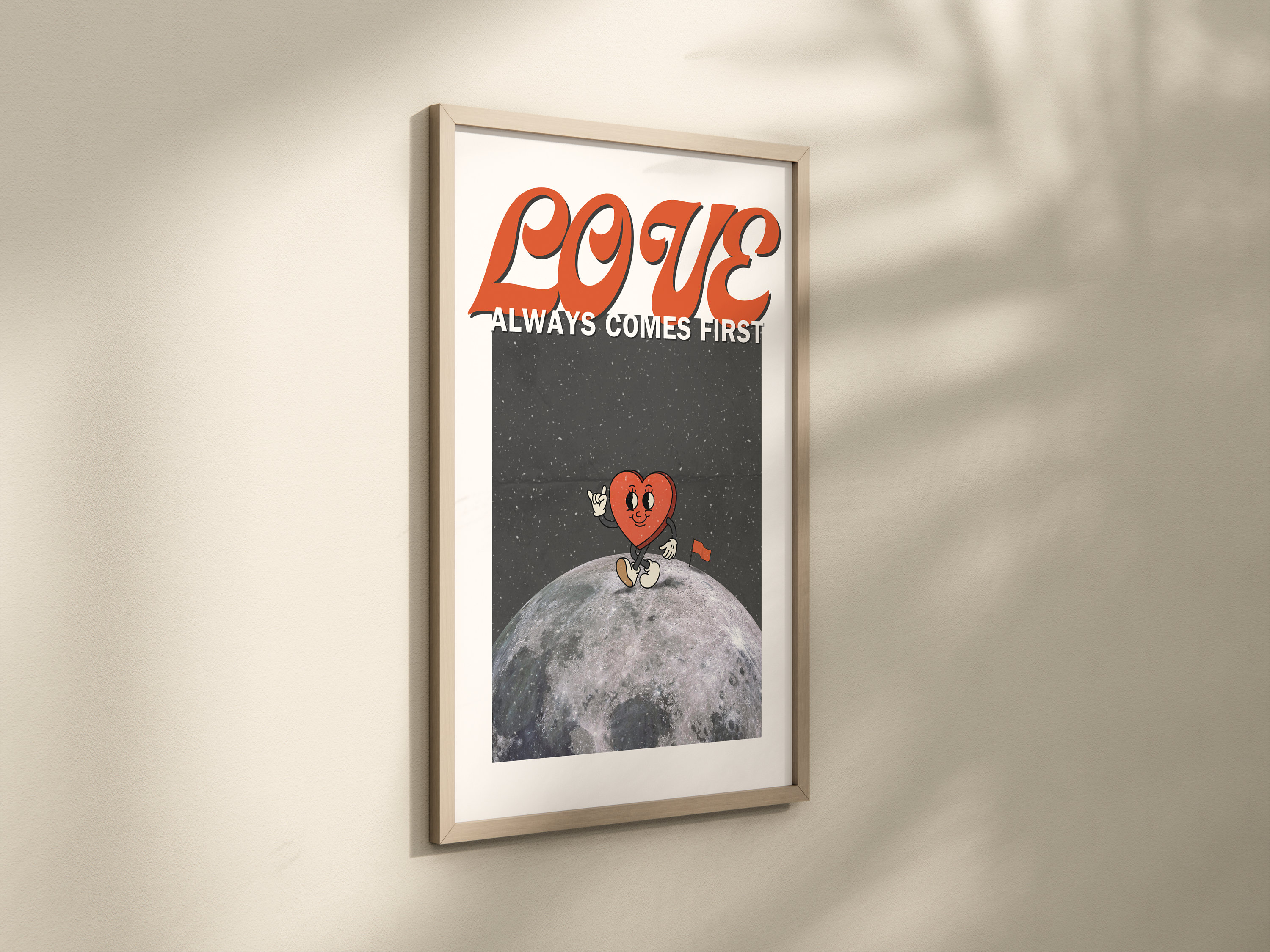 Sixties 60s Love First Retro Poster Digital Download, Modern Sixties ...