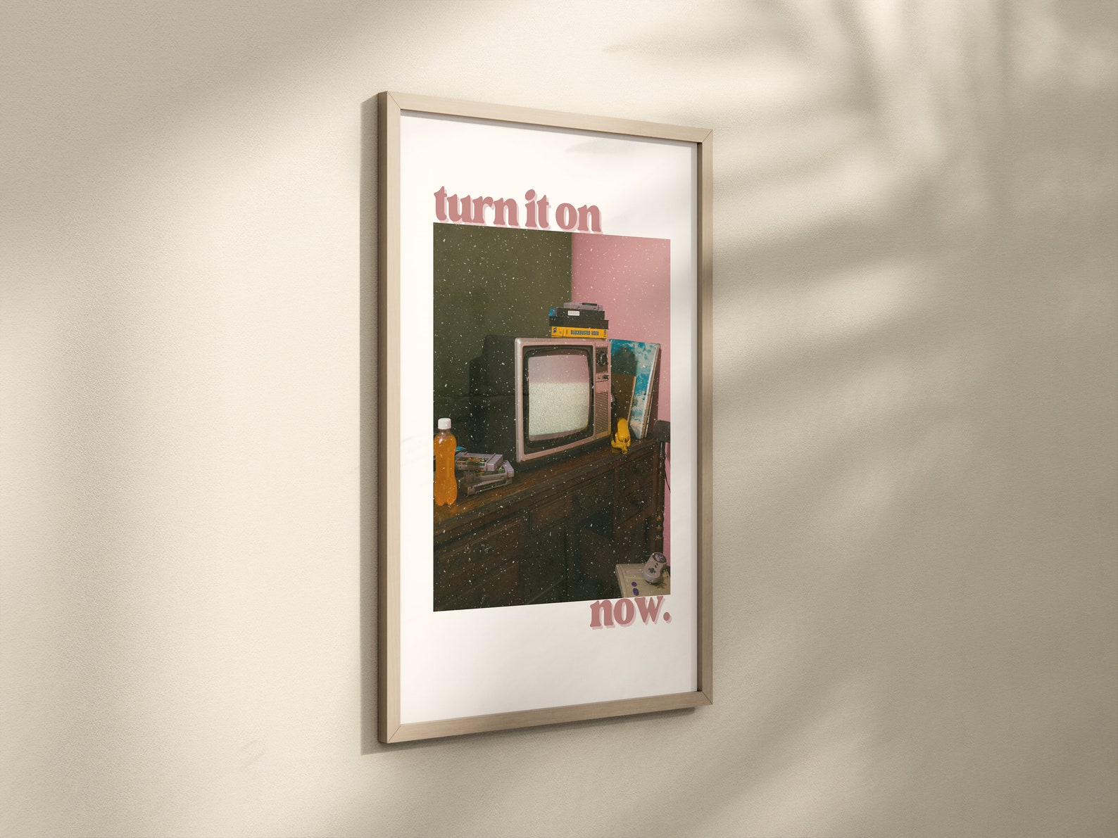 Sixties 60s TV Poster Digital Download, Modern Vintage Printable Wall ...
