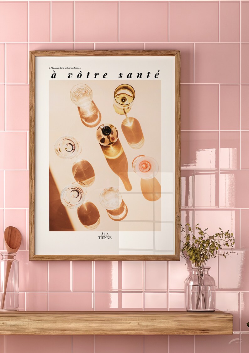 French Bar Poster Digital Download, Classic French Wall Art Modern and ...