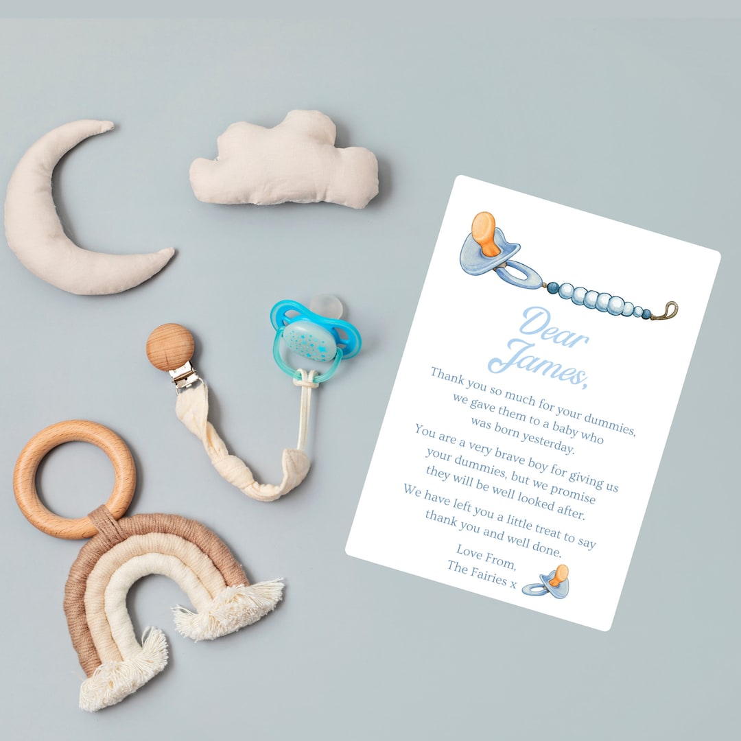 Personalised Dummy Letter From the Fairies Note From the Dummy Fairy ...
