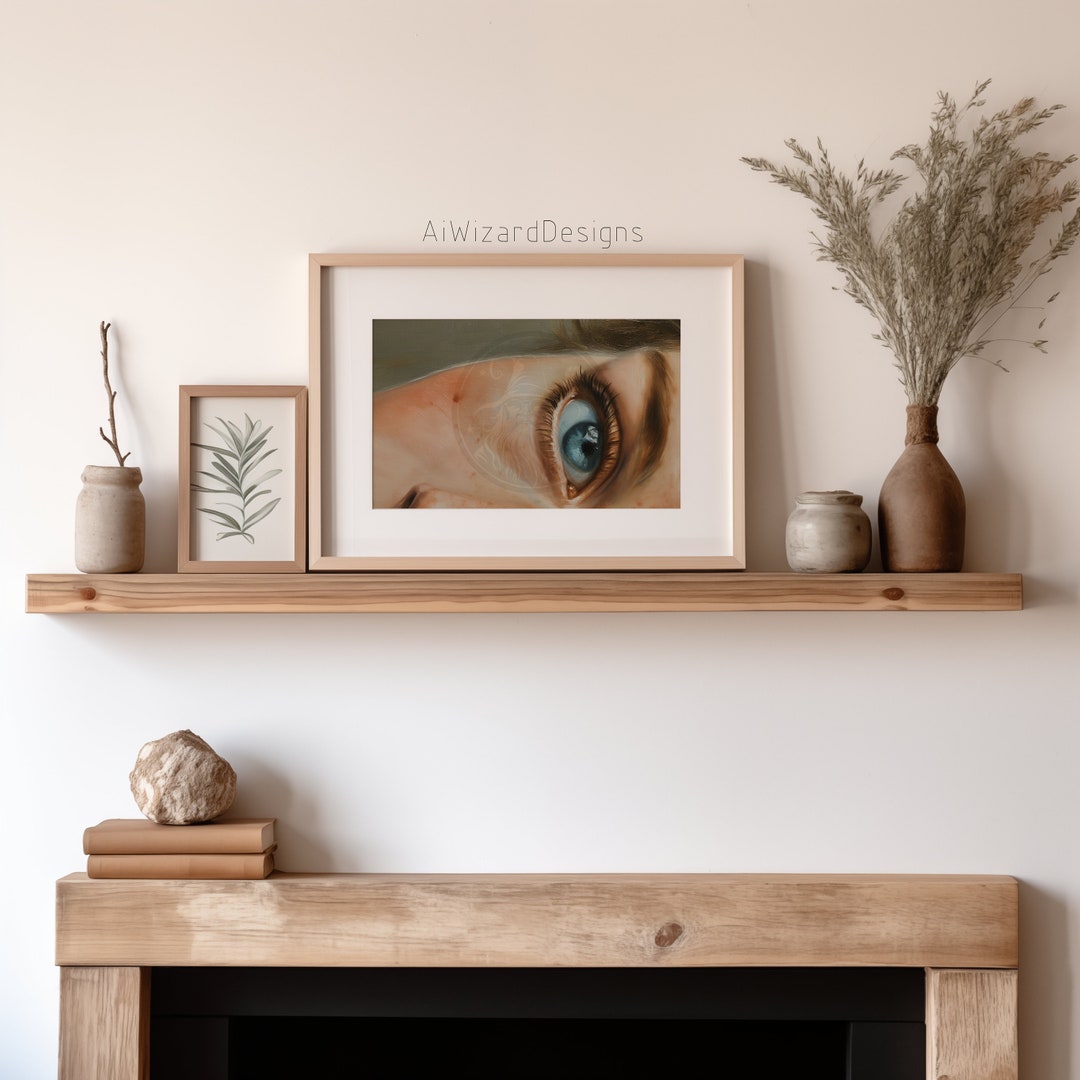 Woman Face Portrait, Eye-catching Accent, Abstract Downloadable Wall ...