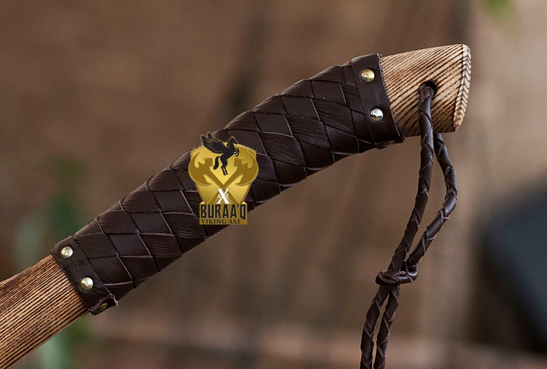 Smith Custom Hand Forged Carbon Steel Viking Axe With Rose Wood Shaft ...