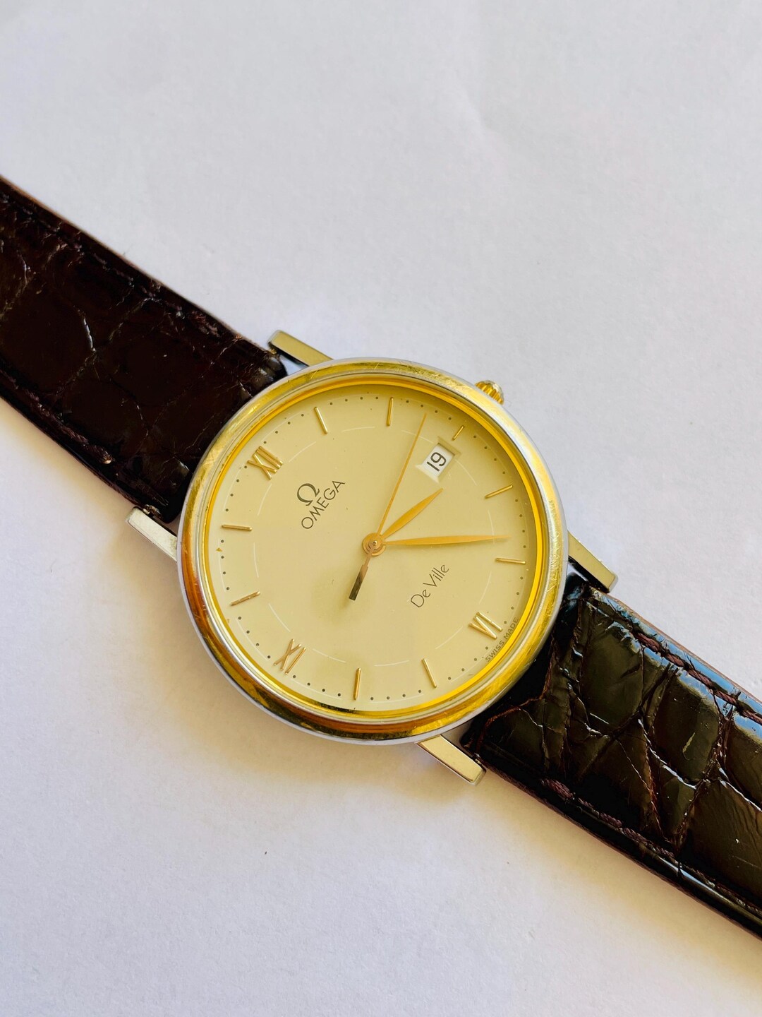 Vintage Omega De Ville Unique Watch Original Omega, Quartz Movement ...