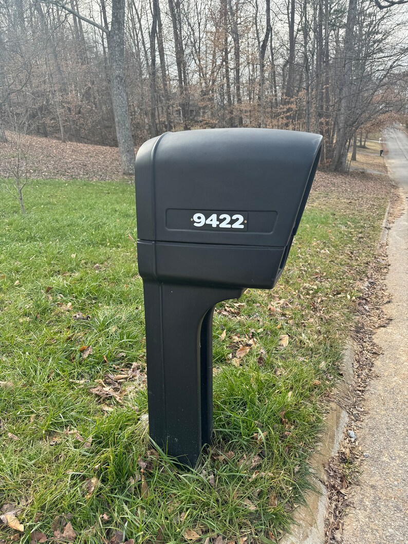 Custom Mailbox Address Plaque Set of 2. Uses Screws or Double Sided ...