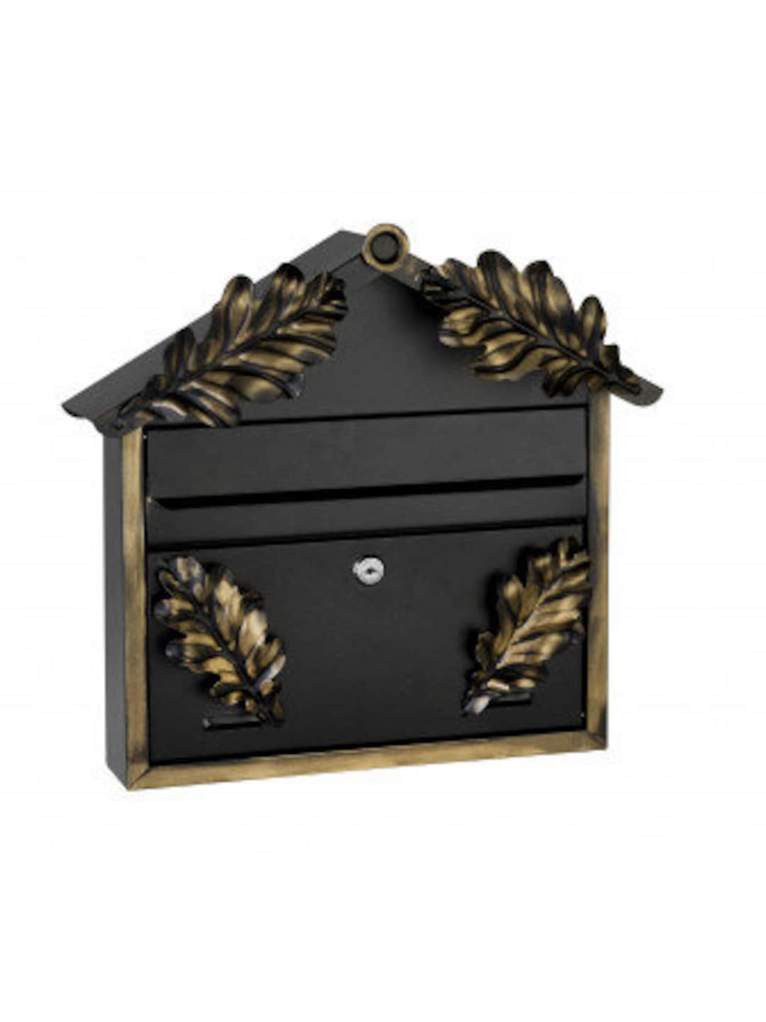 Customizable Wrought Iron Mailbox, Artisan-made, Weatherproof Letterbox ...