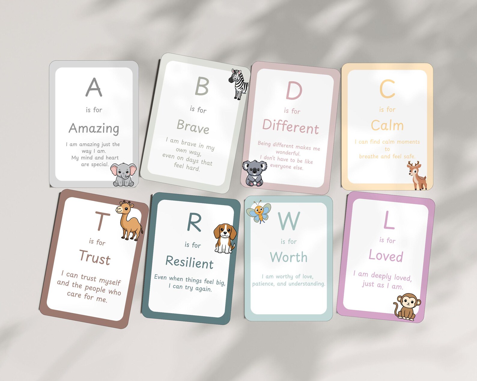 Autism Affirmation Cards for Kids | A-Z Positive Affirmations ...