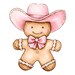 Cowboy Gingerbread Man SVG, Funny Gingerbread Clipart PNG, Snowman SVG ...