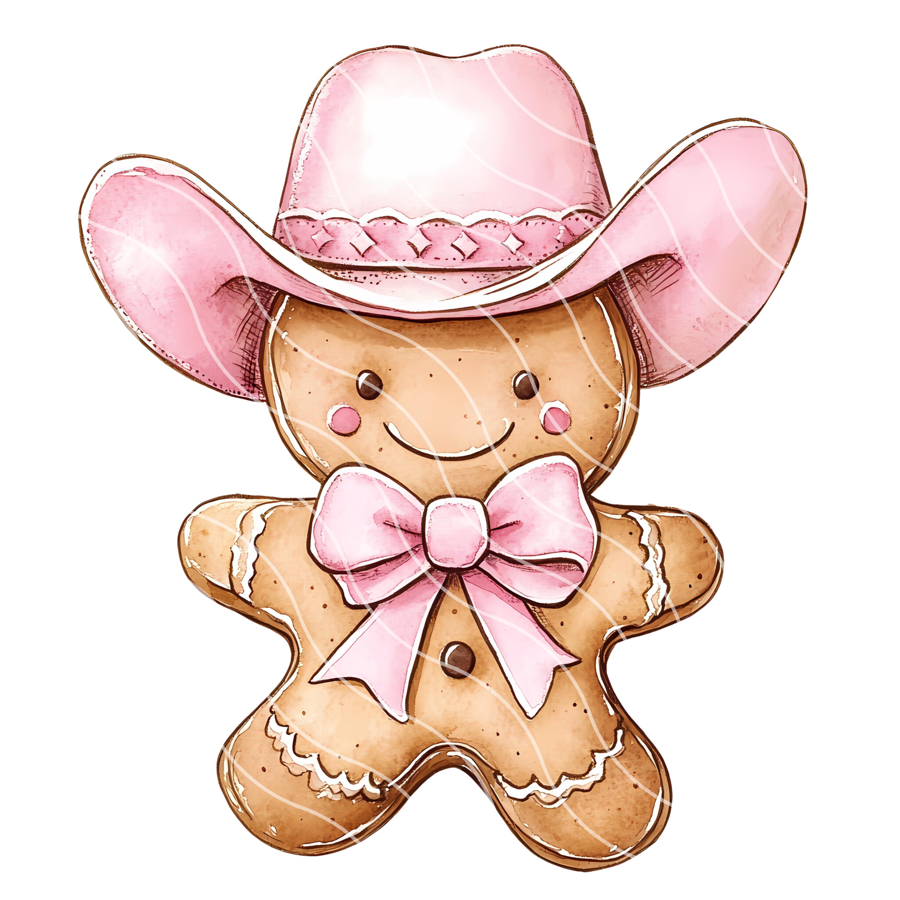 Cowboy Gingerbread Man SVG, Funny Gingerbread Clipart PNG, Snowman SVG ...