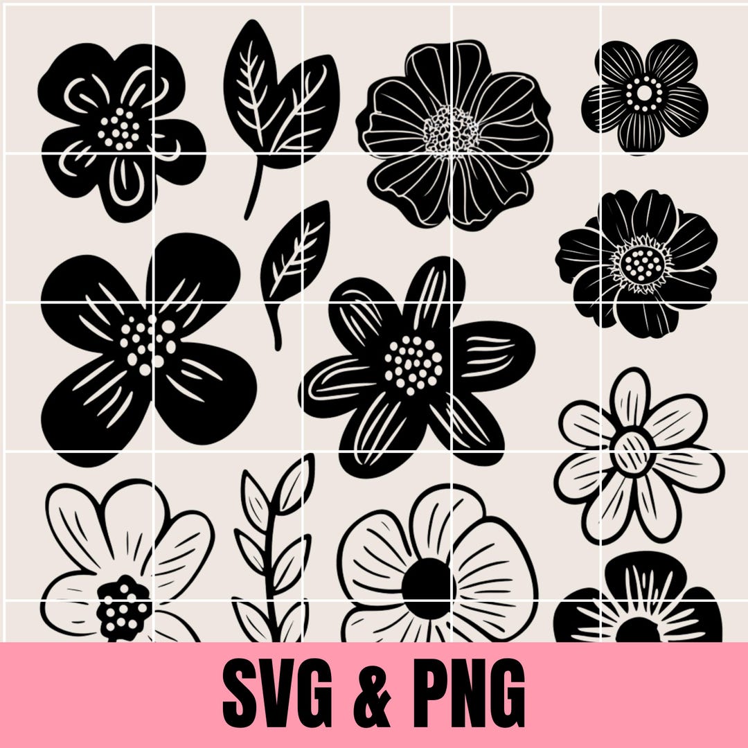 Wildflower SVG, Birth Flower SVG, Cute Floral Spring Svg Files, Rolled ...