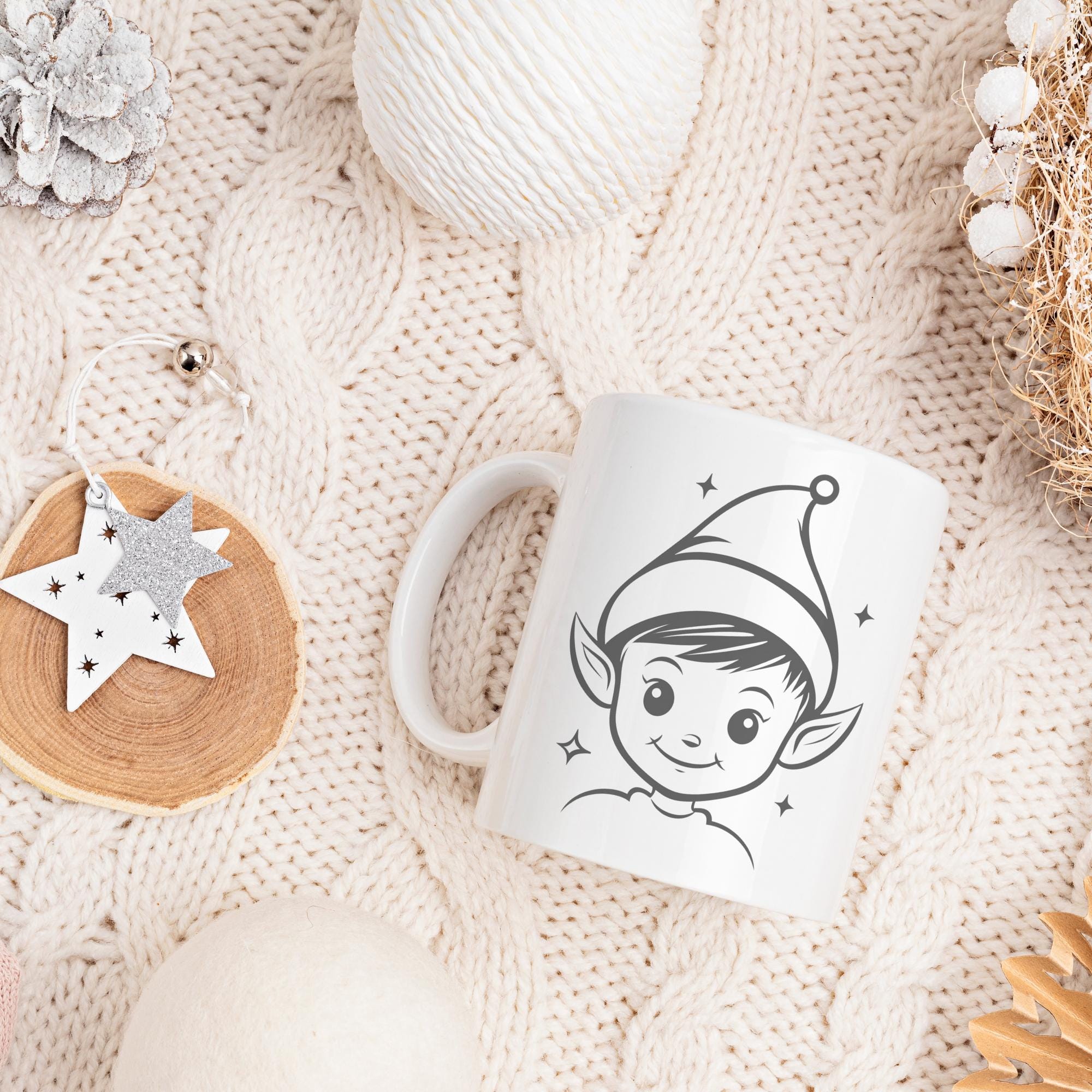 Cute Elf SVG Cut File Clipart, Christmas Elf Shirt PNG, Christmas ...