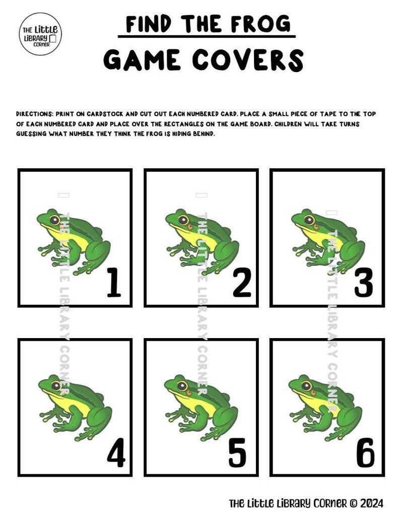 Find the Frog Lift-the-flap Game - Etsy