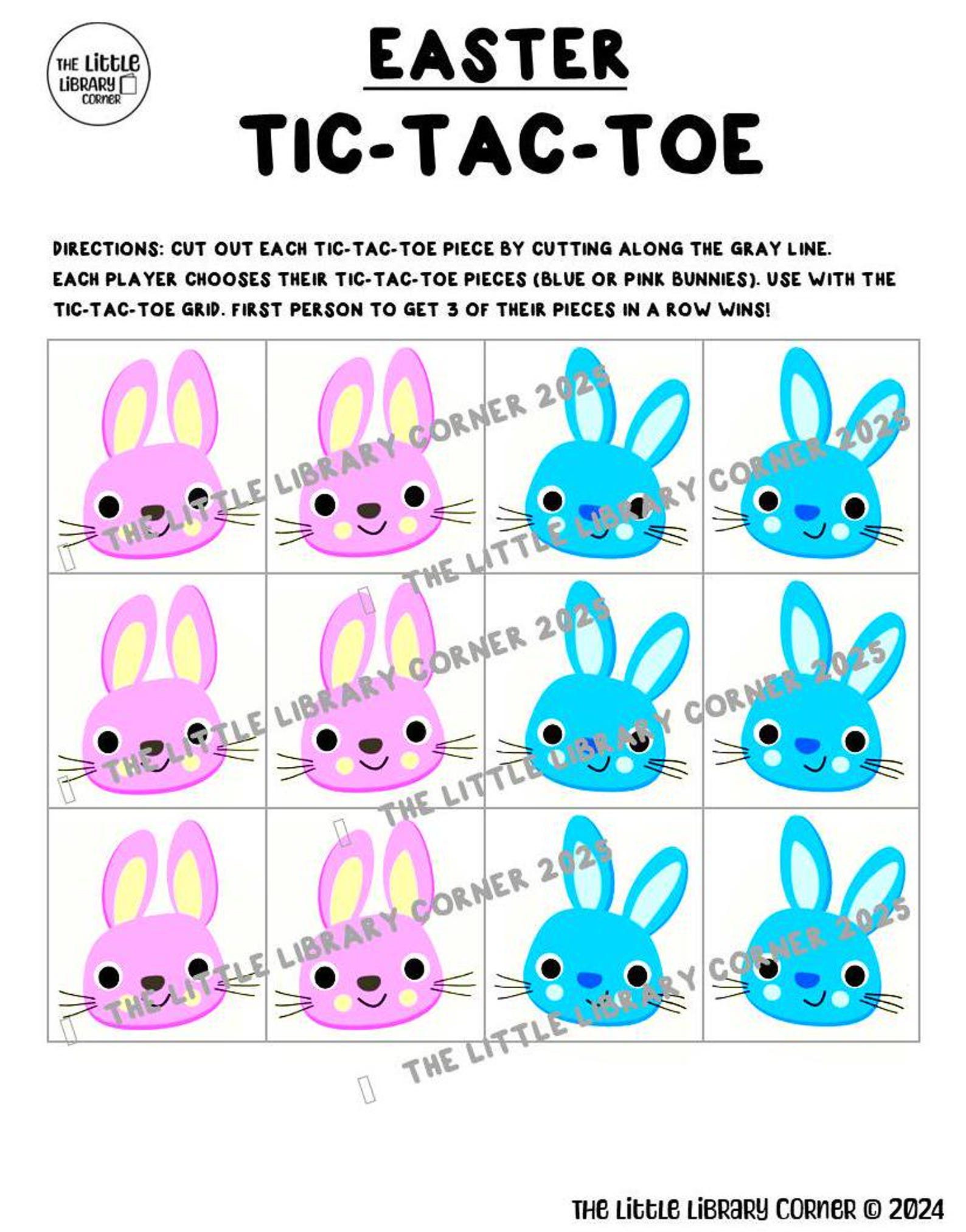Easter Tic-tac-toe - Etsy