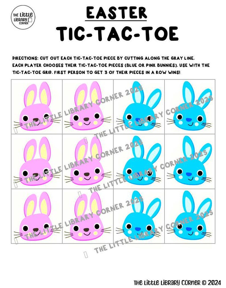 Easter Tic-tac-toe - Etsy
