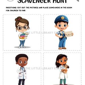 Community Helpers Scavenger Hunt - Etsy